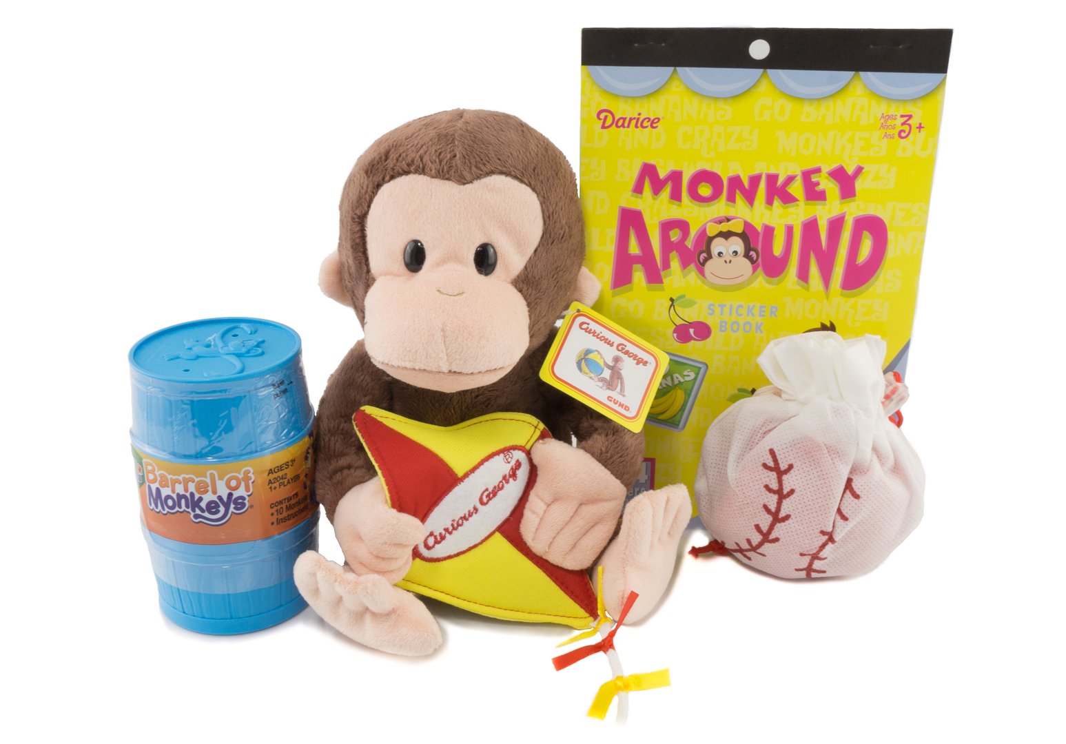 Buy Curious George Gift Combo | Kite Plush 11.5" | Stuffed Animal Toy ...