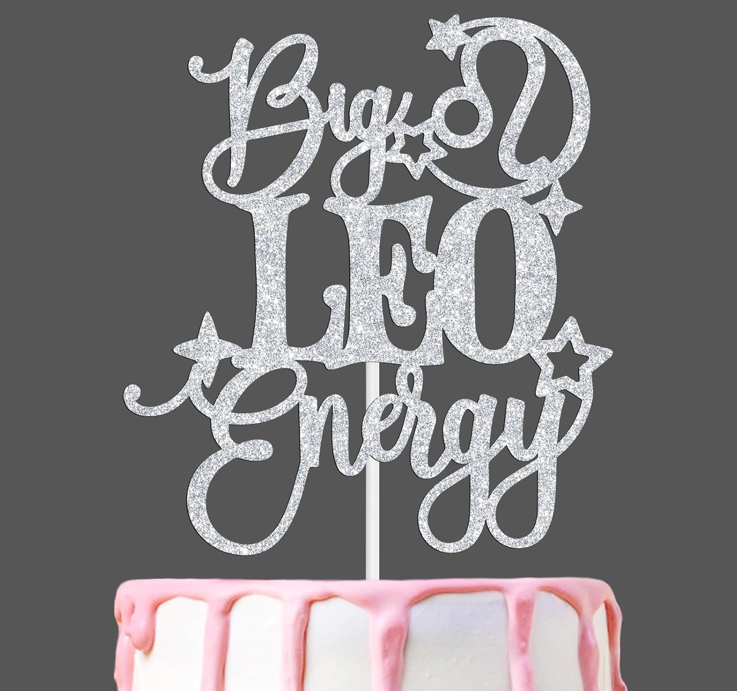Amazon.com: Big Leo Energy Cake Topper, Happy Birthday Leo in July ...