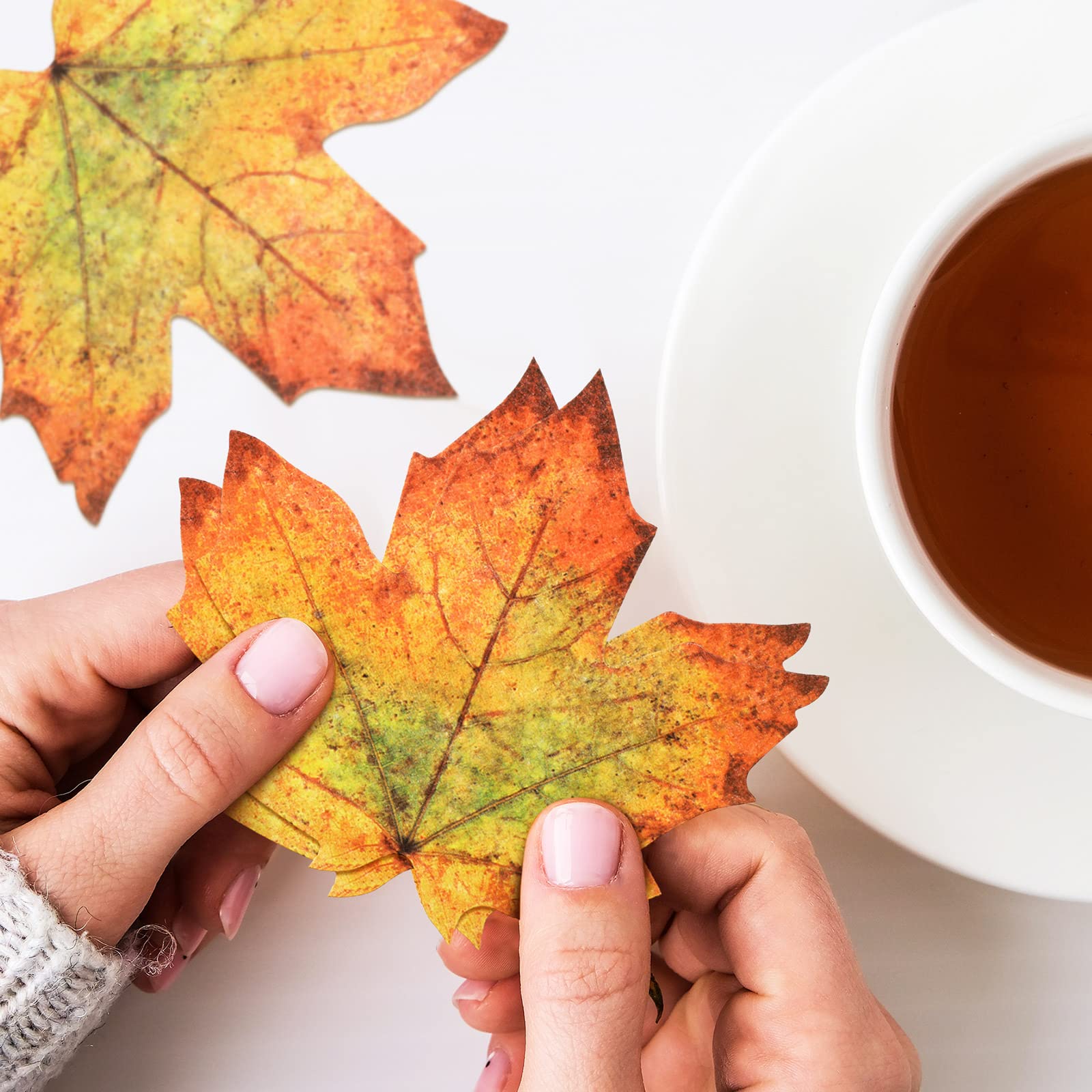 Snapklik.com : Parchment Fall Leaves Thanksgiving Cheese Paper ...