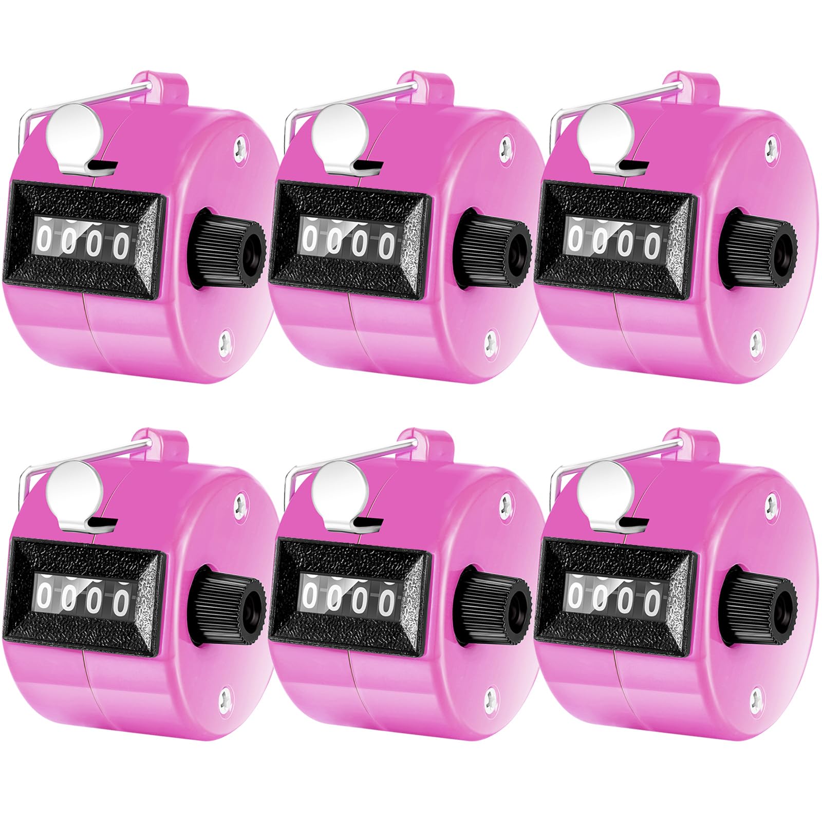 Snapklik.com : TOODOO 6 Pack Hand Tally Counter 4 Digit Mechanical Palm ...