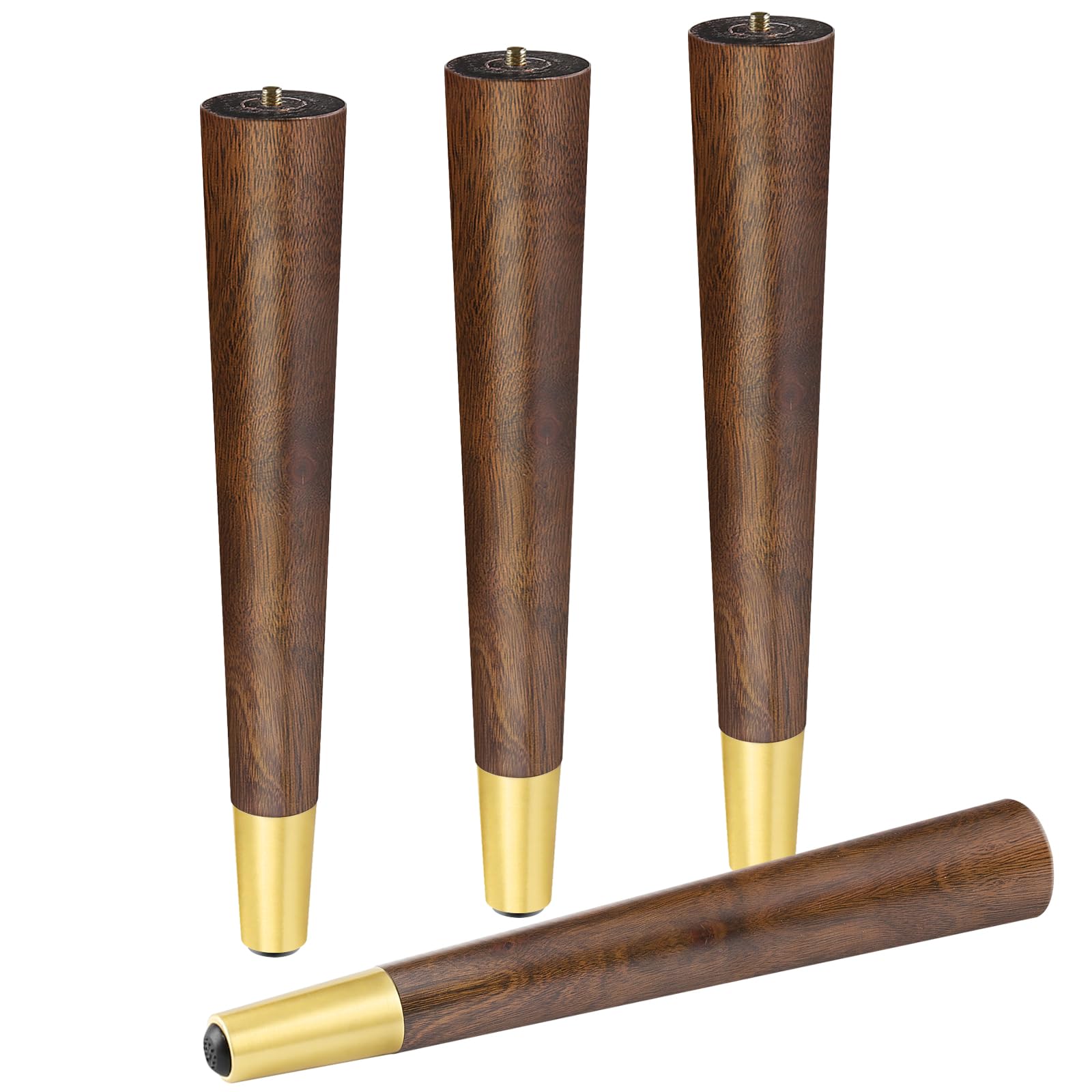 ALAMHI Wood Furniture Legs 16 inch - Coffee Table Legs - Mid Century ...