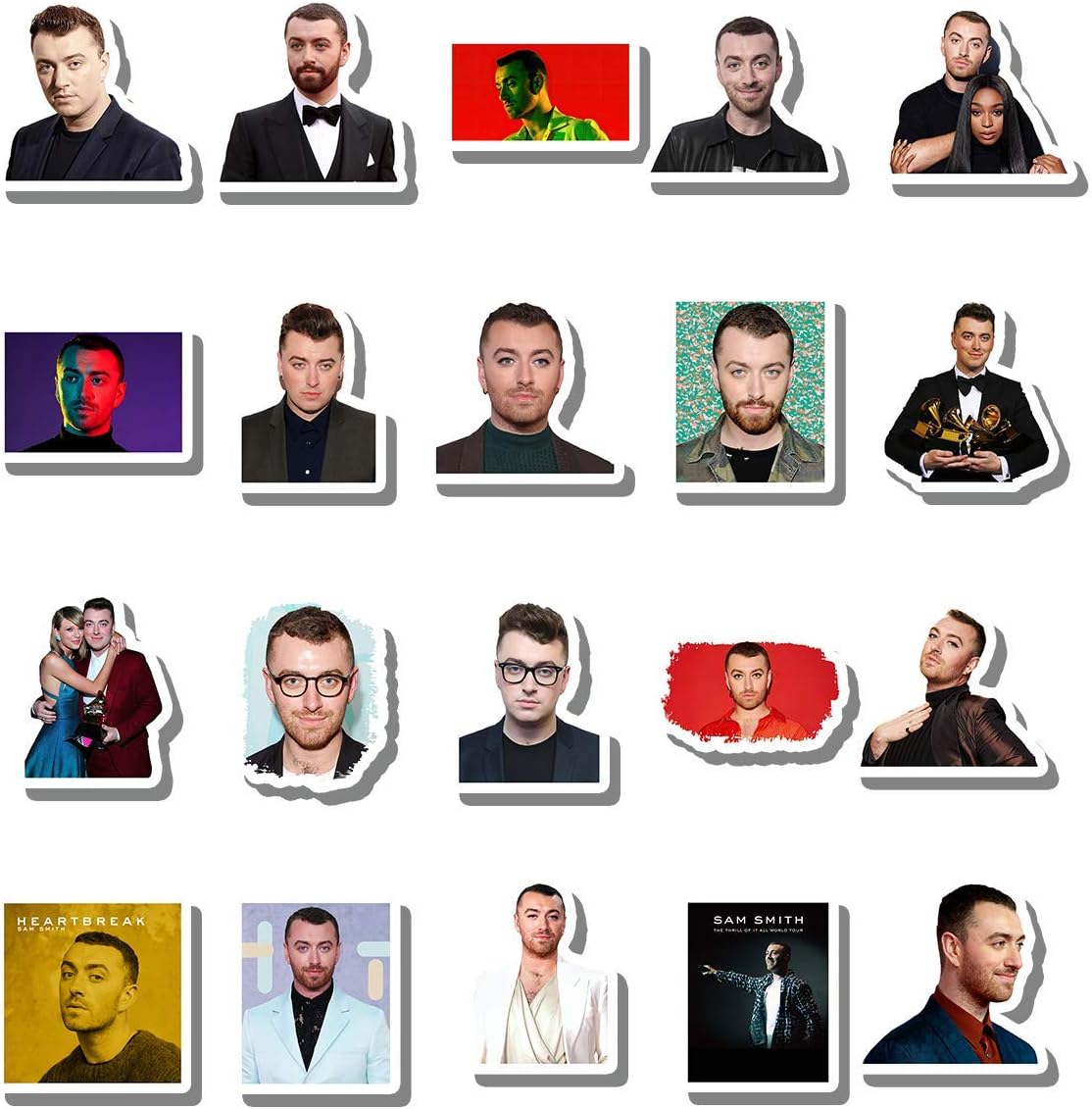 Amazon.com: 20 PCS Stickers Pack Sam Aesthetic Smith Vinyl Colorful ...