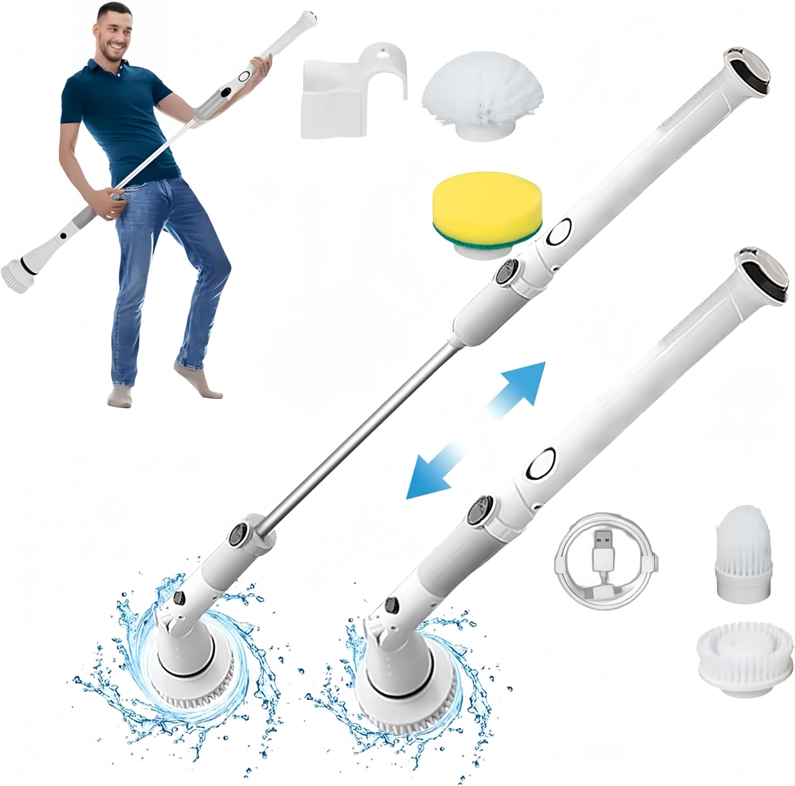 Amazon.com: Electric Cleaning Brush, 3 in 1 Magic Power Scrubber for ...