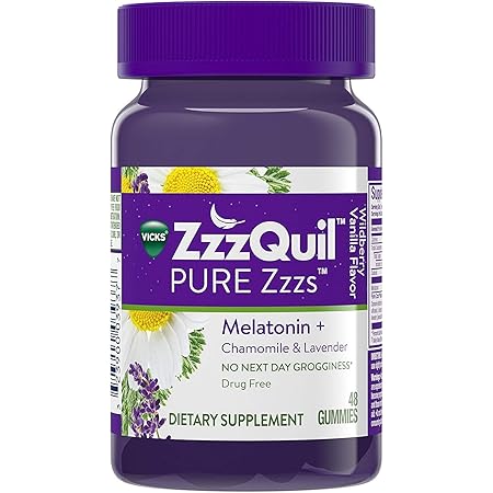 Amazon.com: ZzzQuil Pure Zzzs Sleep + Immune Support Melatonin Sleep ...