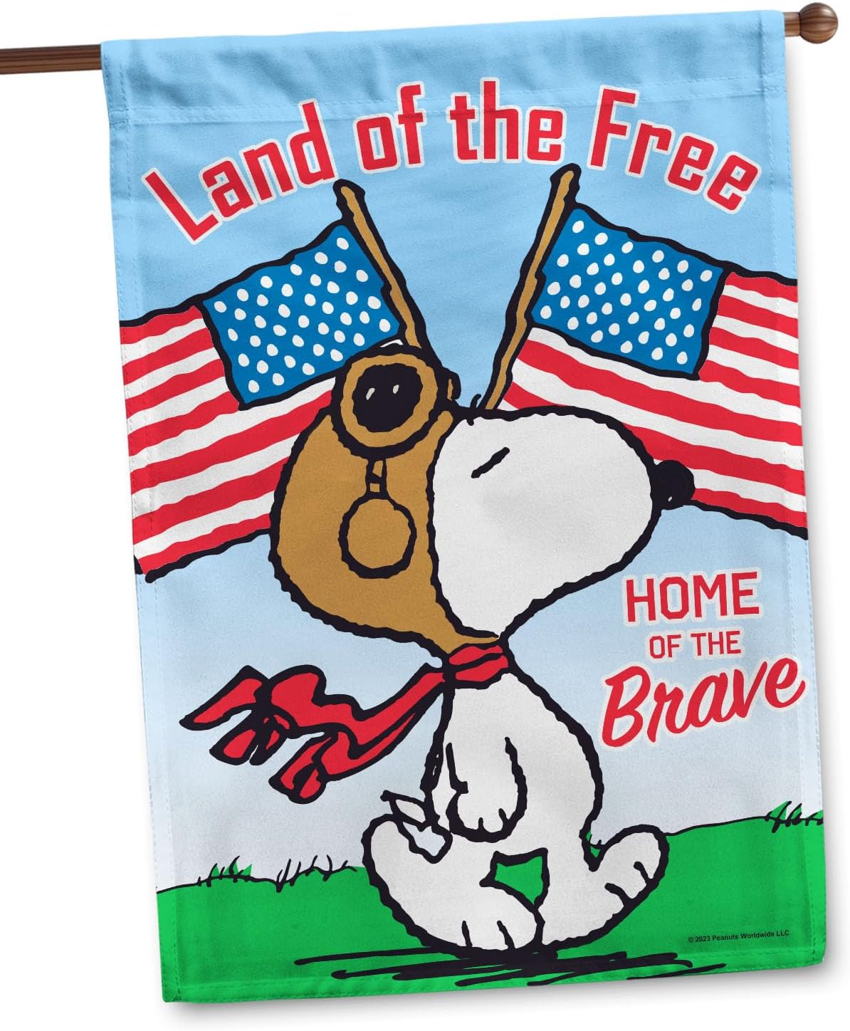 Amazon.com : Flagology.com, PEANUTS®, PEANUTS® School is Cool Snoopy ...