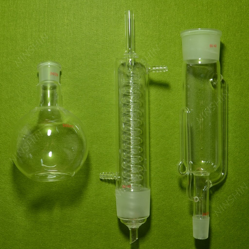 Buy Glassware,500ml Soxhlet Extractor with Graham Condenser,Lab ...