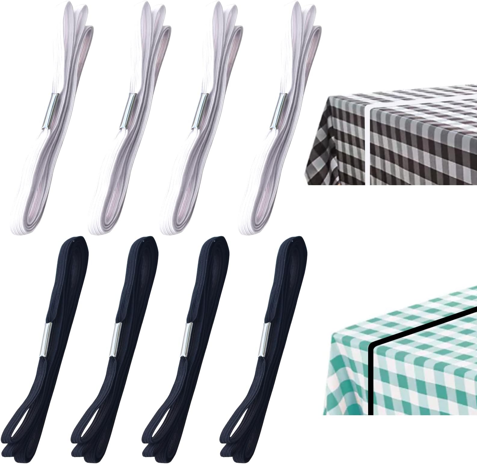 Amazon.com: TESKEUP Table Cloth Holder Clips Hidden Strap 5 Pack ...