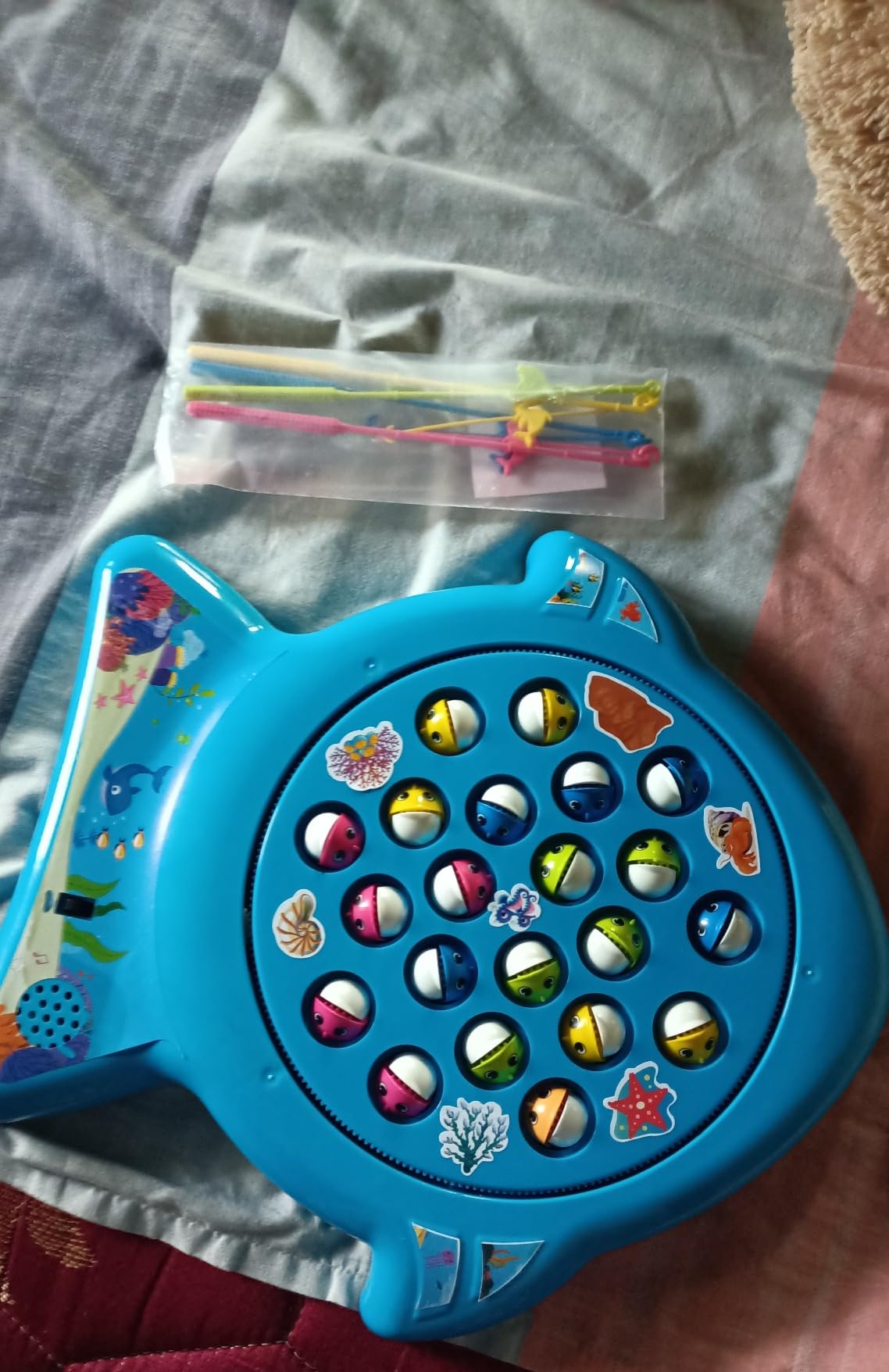 Buy ToyMagic Musical Board Fish Game with Rotating Pond,21 Fishes & 4 ...