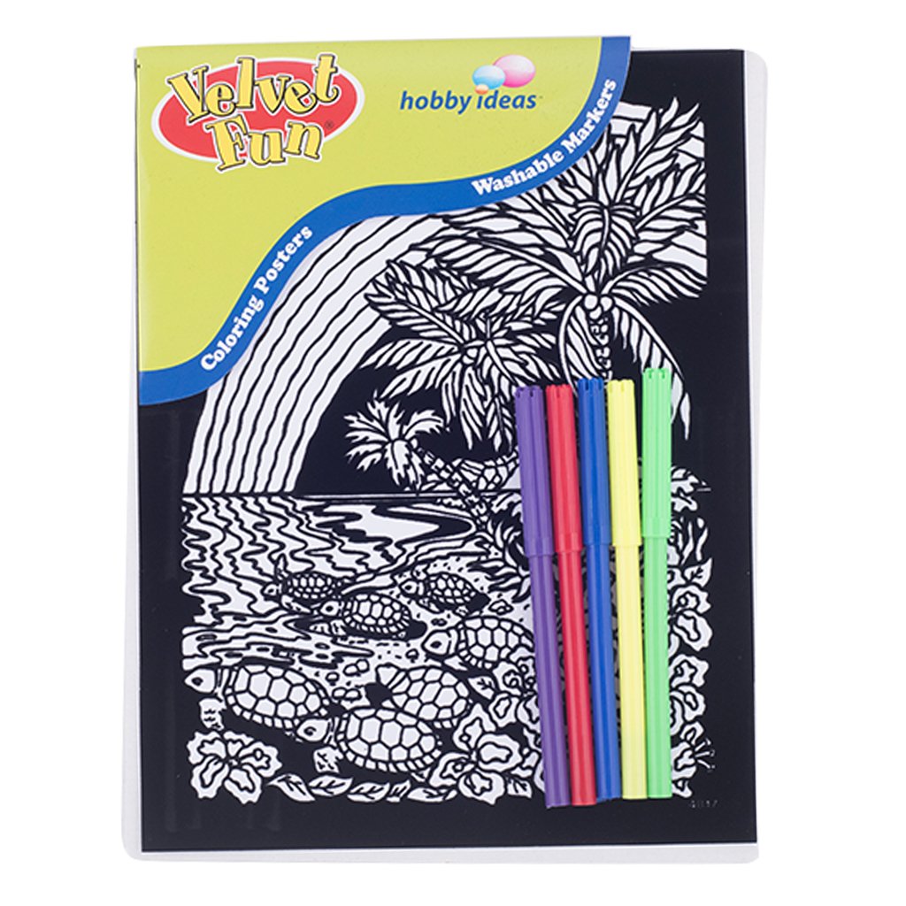 Hobby Ideas Velvet Painting Kit, 8 X 10 Inches : Amazon.in: Home & Kitchen