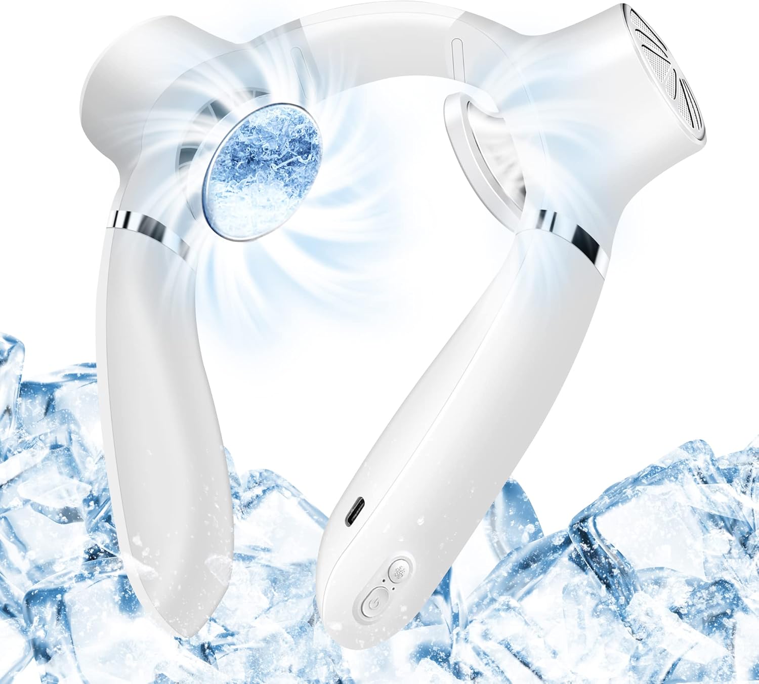 ecoCalm Neck Cooler Fan 2023, Neck Air Conditioner Cooled by ...