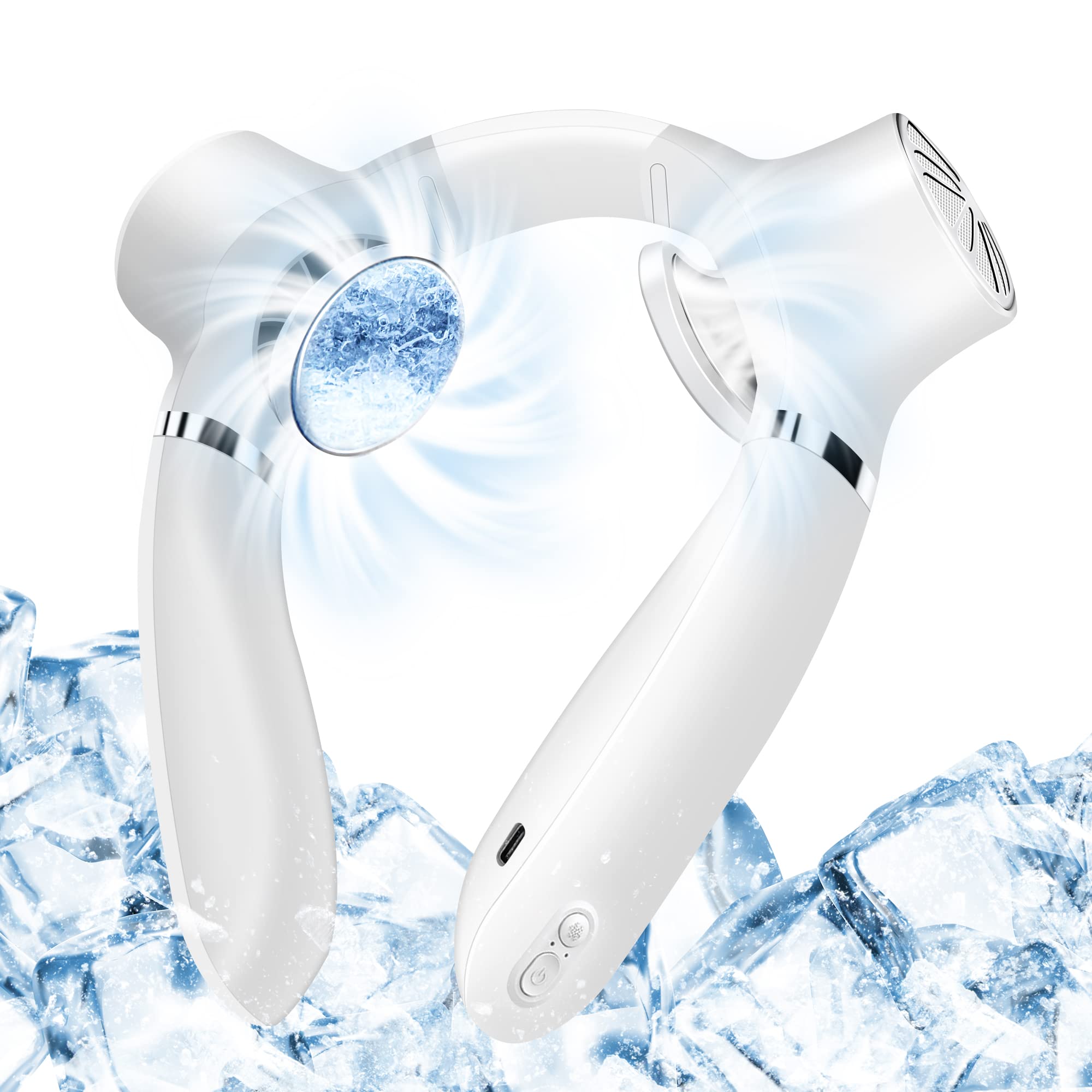 ecoCalm Neck Cooler Fan 2023, Neck Air Conditioner Cooled by ...