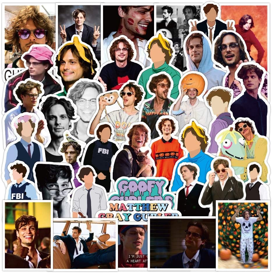 Amazon.com: 50PCS Matthew Gray Stickers for Laptop and computer, Cute ...