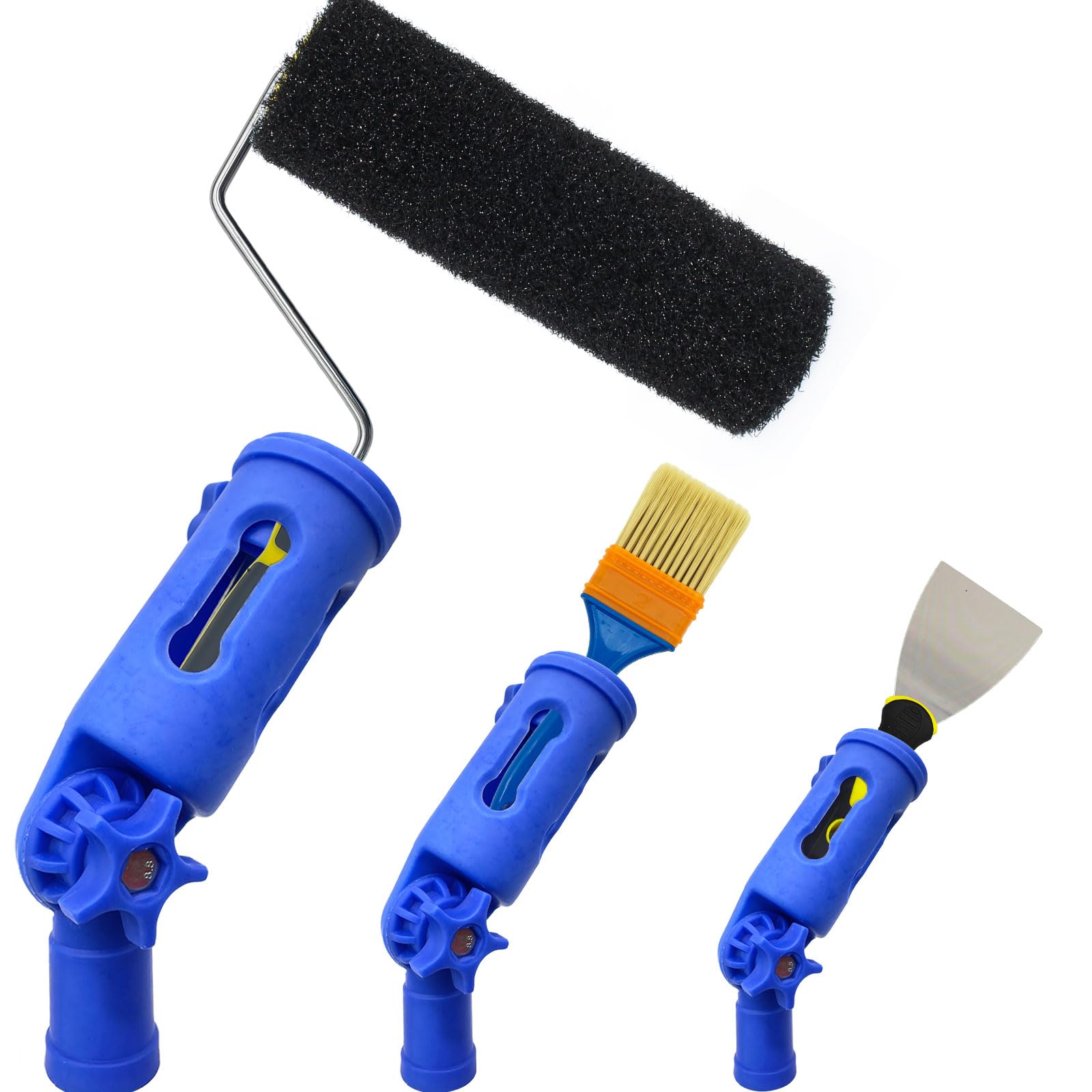 Multi-Angle Paint Brush Extender, Extension Pole Attachment Holder for ...