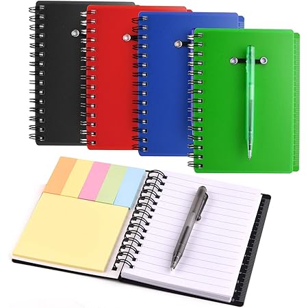 Amazon.com : Maxdot 4 Pieces Kraft Paper Steno Pocket Business Notebook ...
