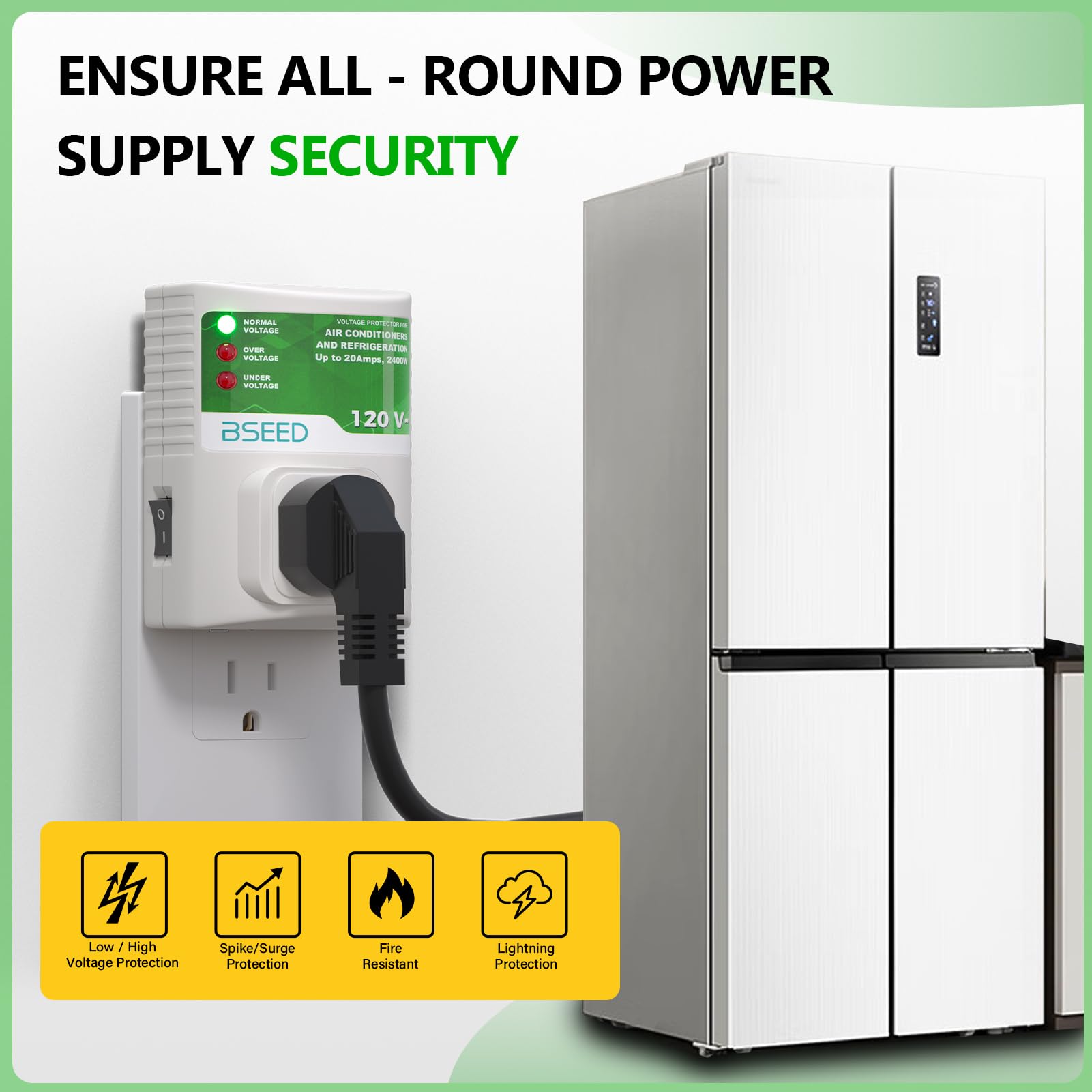 Snapklik.com : Surge Protector For Refrigerator, Wall Power Surge ...