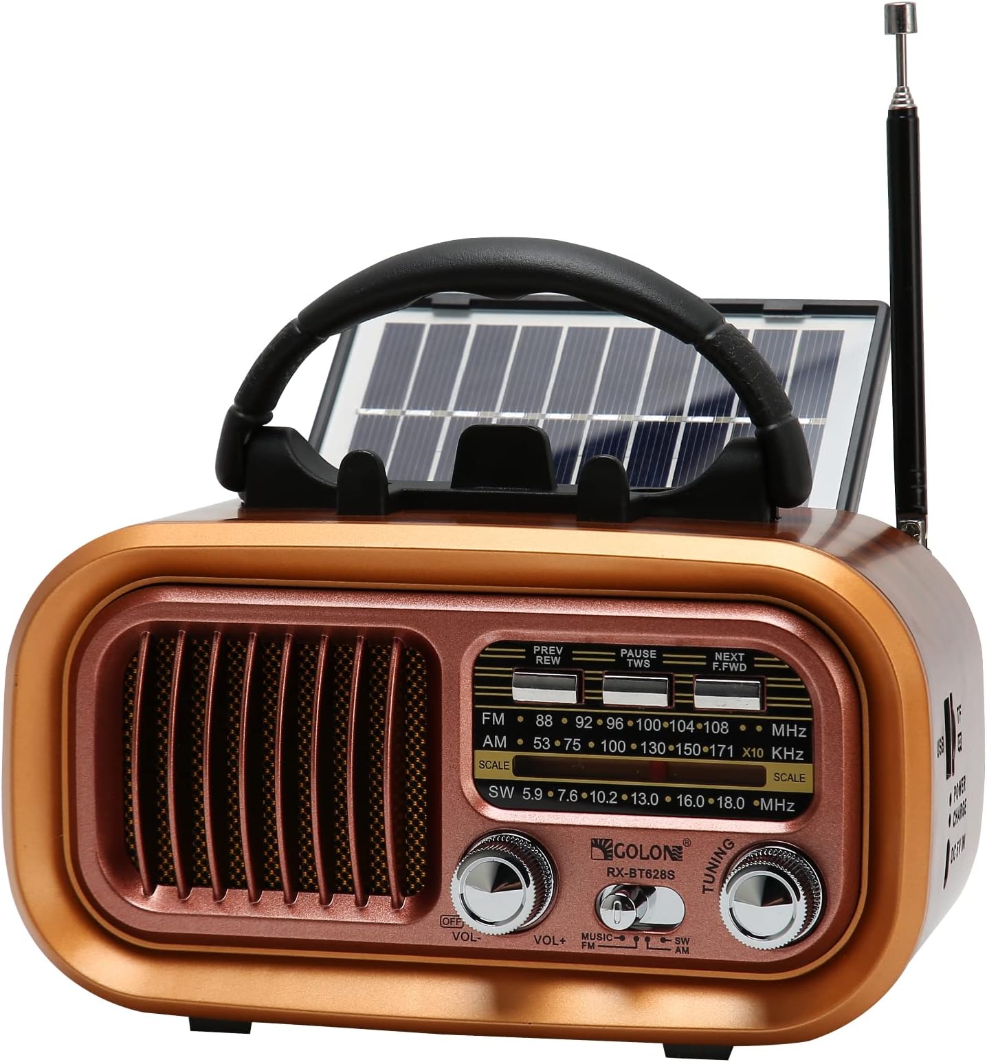 Amazon.com: Portable Retro Radio with Bluetooth Speaker, Small Vintage ...