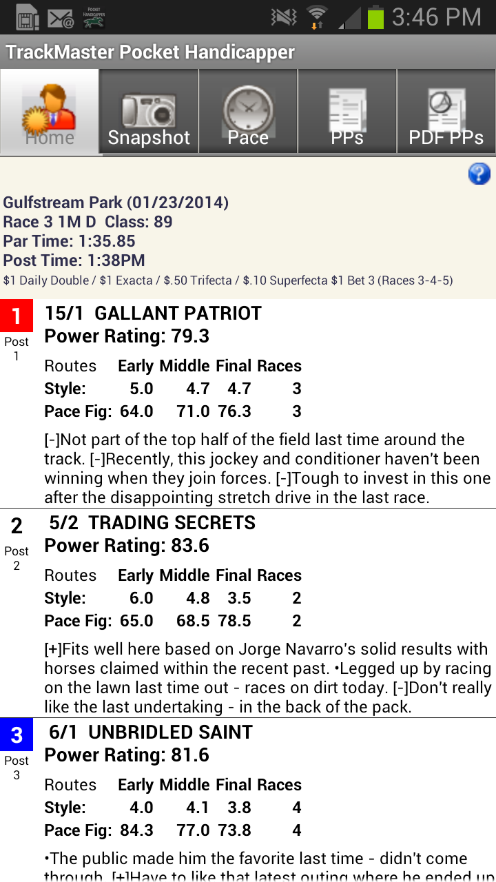 TrackMaster Pocket Handicapper - App on Amazon Appstore