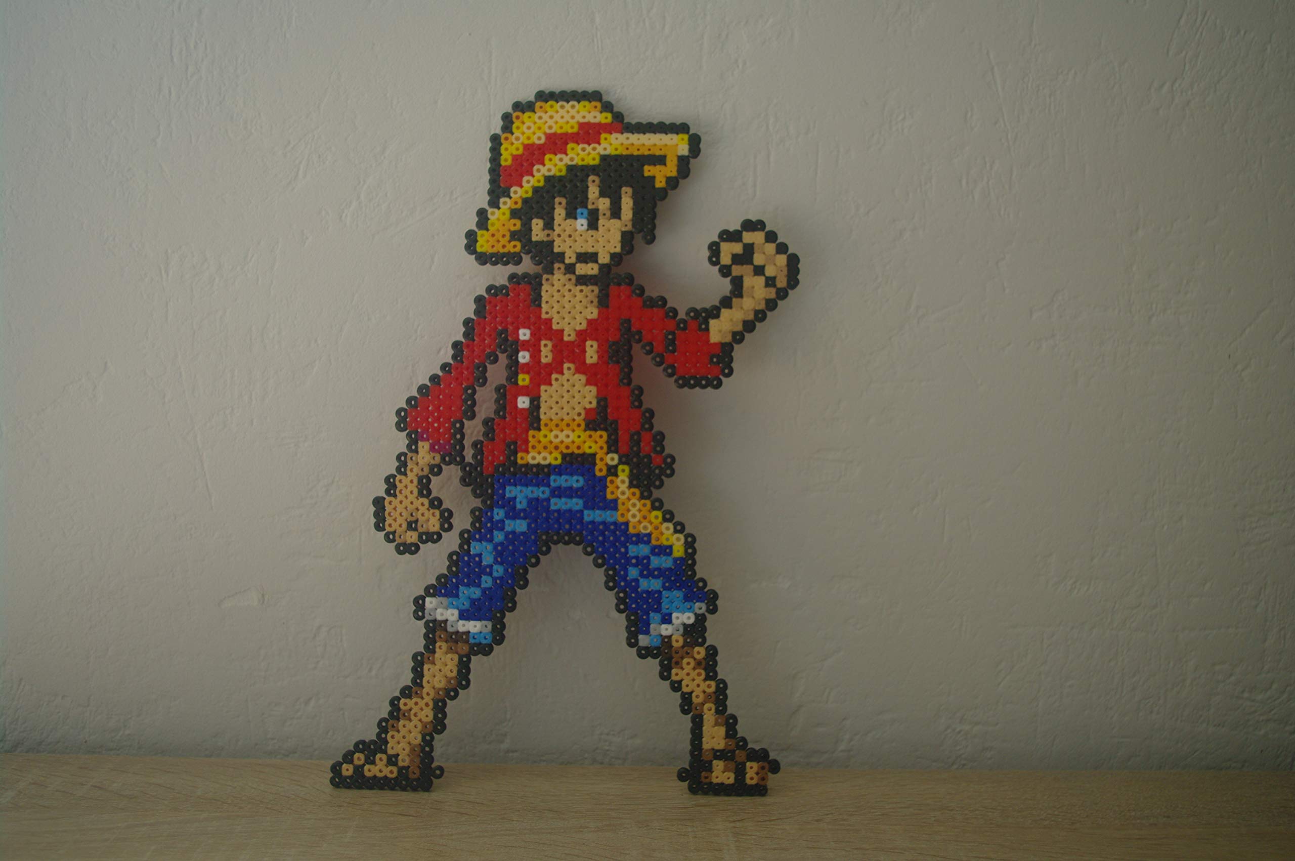 Buy Sprite Luffy One Piece - perler beads/pixel art Online at ...