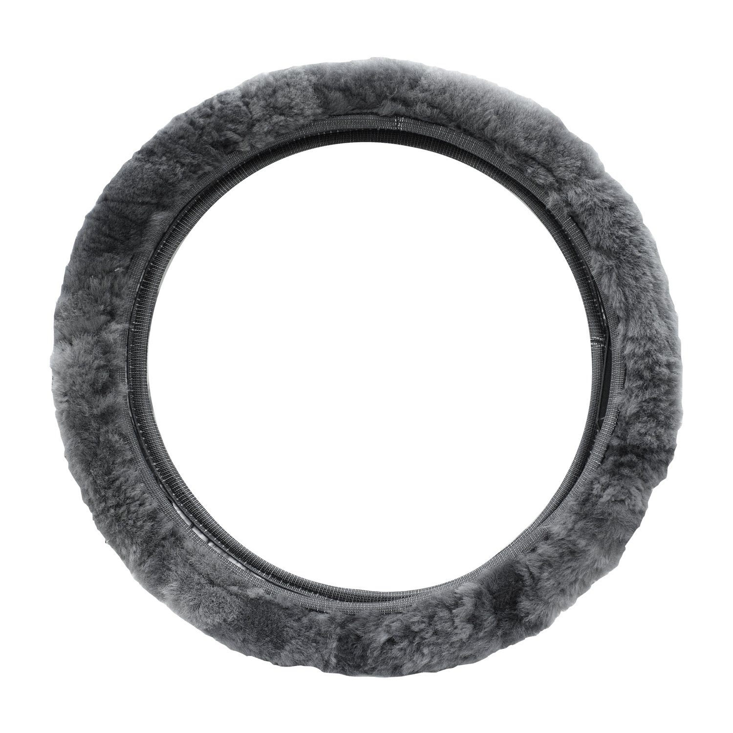 Pilot SW-245G Gray Sheep Skin Steering Wheel Cover : Amazon.in: Car ...