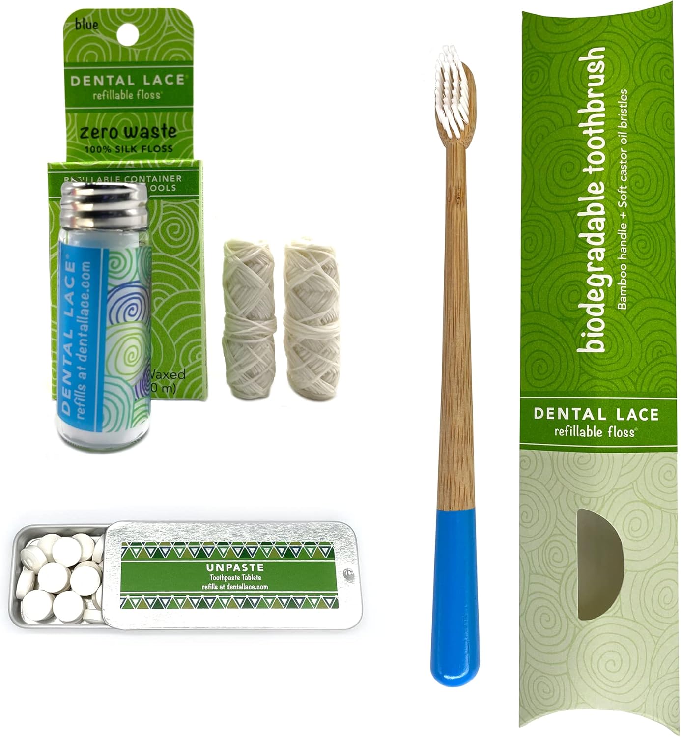 Amazon.com : Dental Lace Oral Care Travel Kit - Portable Teeth Cleaning ...