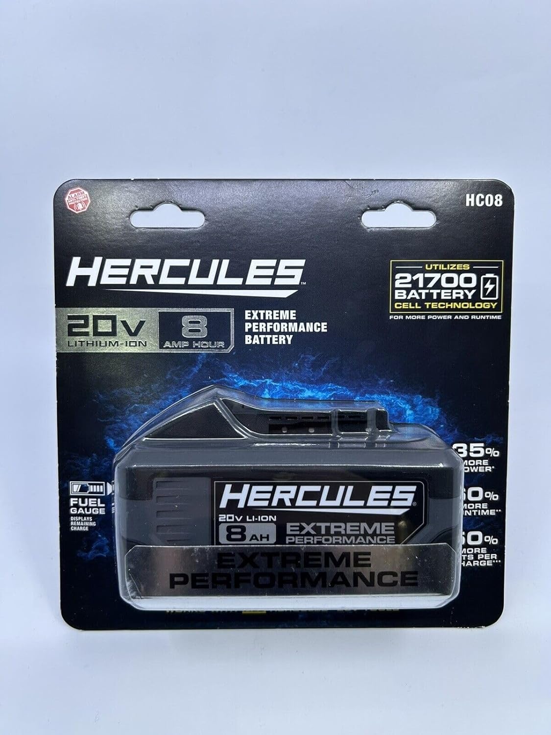 Amazon.com: Hercules HC08 20V 8.0 Ah Extreme Performance Lithium-Ion ...