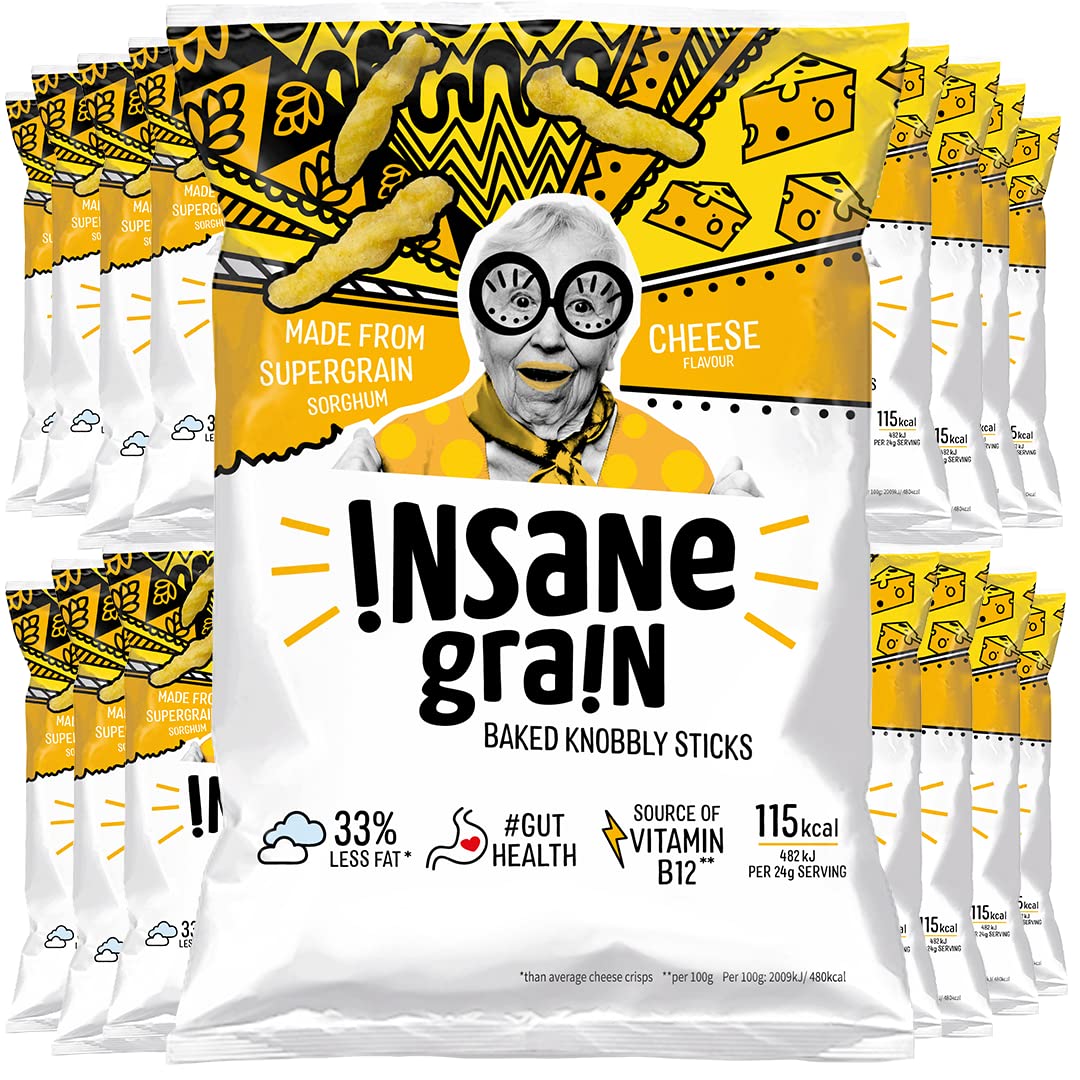Buy INSANE GRAIN – Healthy Lower in Fat Crisps – Vegetarian & Gluten ...