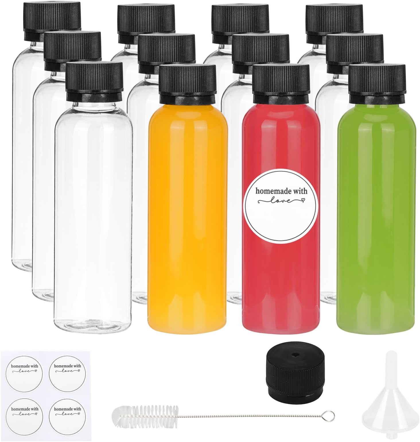 Amazon.com: Xuyyicao 30 Pcs 2 Oz Small Plastic Bottles for Liquids ...