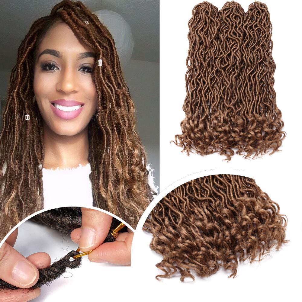 Goddess Wavy Locs Crochet Hair With Curly Ends 20 Inch | Desertcart GB
