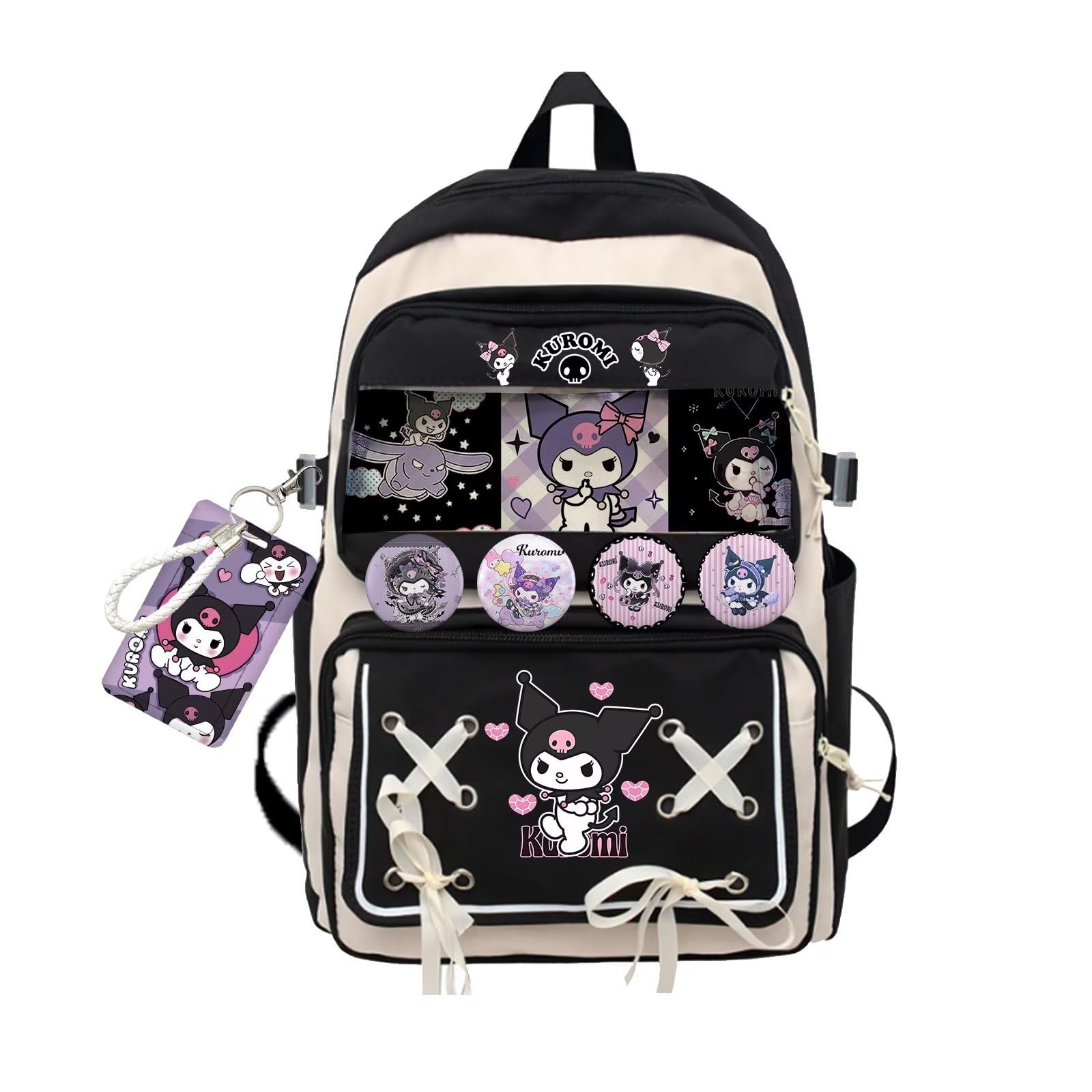 Amazon.com: jkawzoy Japanese Cartoon Backpack, Cute Cool Book Bags for ...