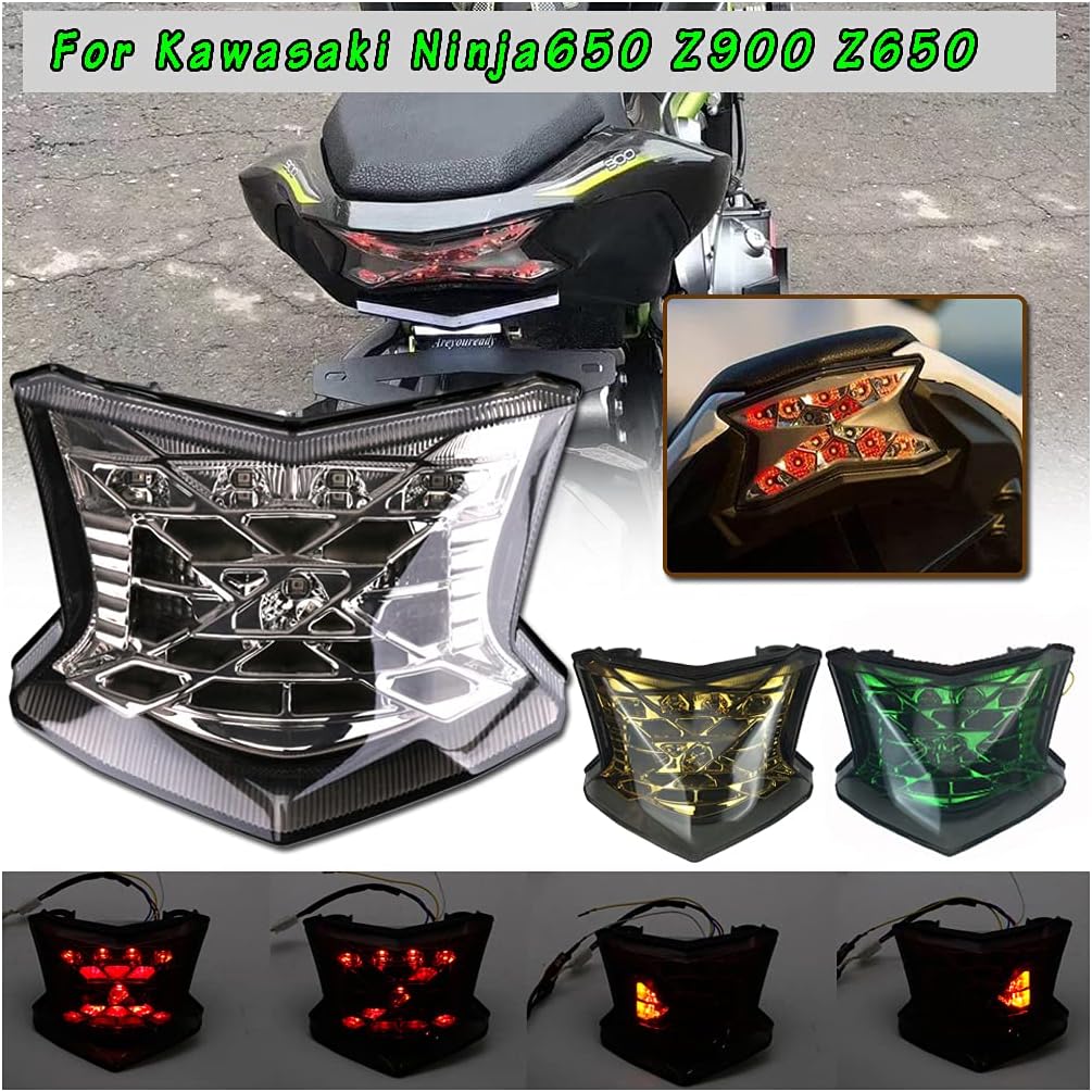 For Kawasaki Z900 Z650 Ninja650 Ninja 650 Tail Light LED Integrated ...