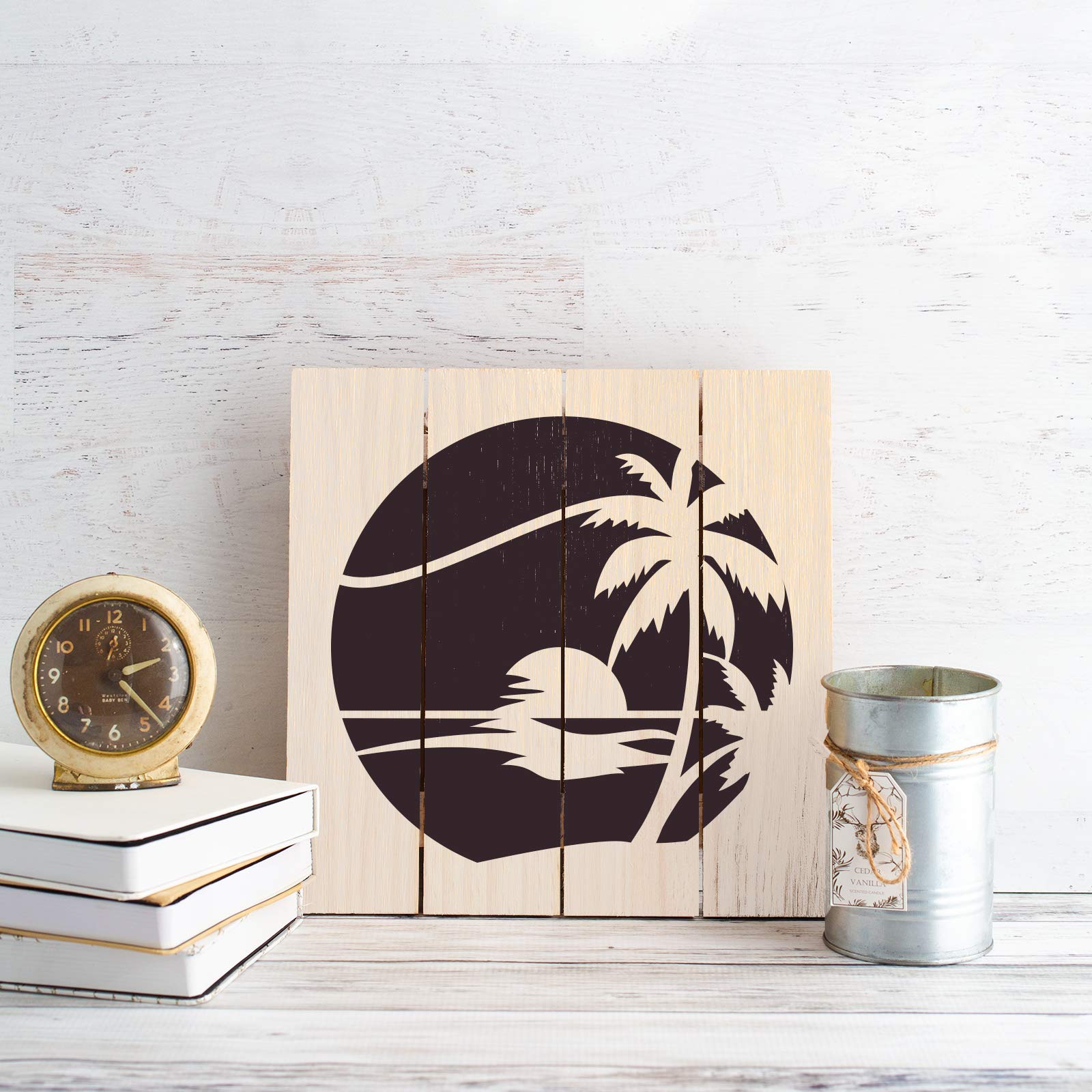 Easy Beach Stencils 2 Pc Stencil 8" Sand Dollar Beach Seashell