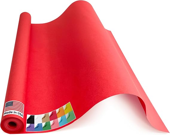 Amazon.com: Paclord USA Made 36" x 1200" Red Kraft Paper Roll, 45 lbs ...