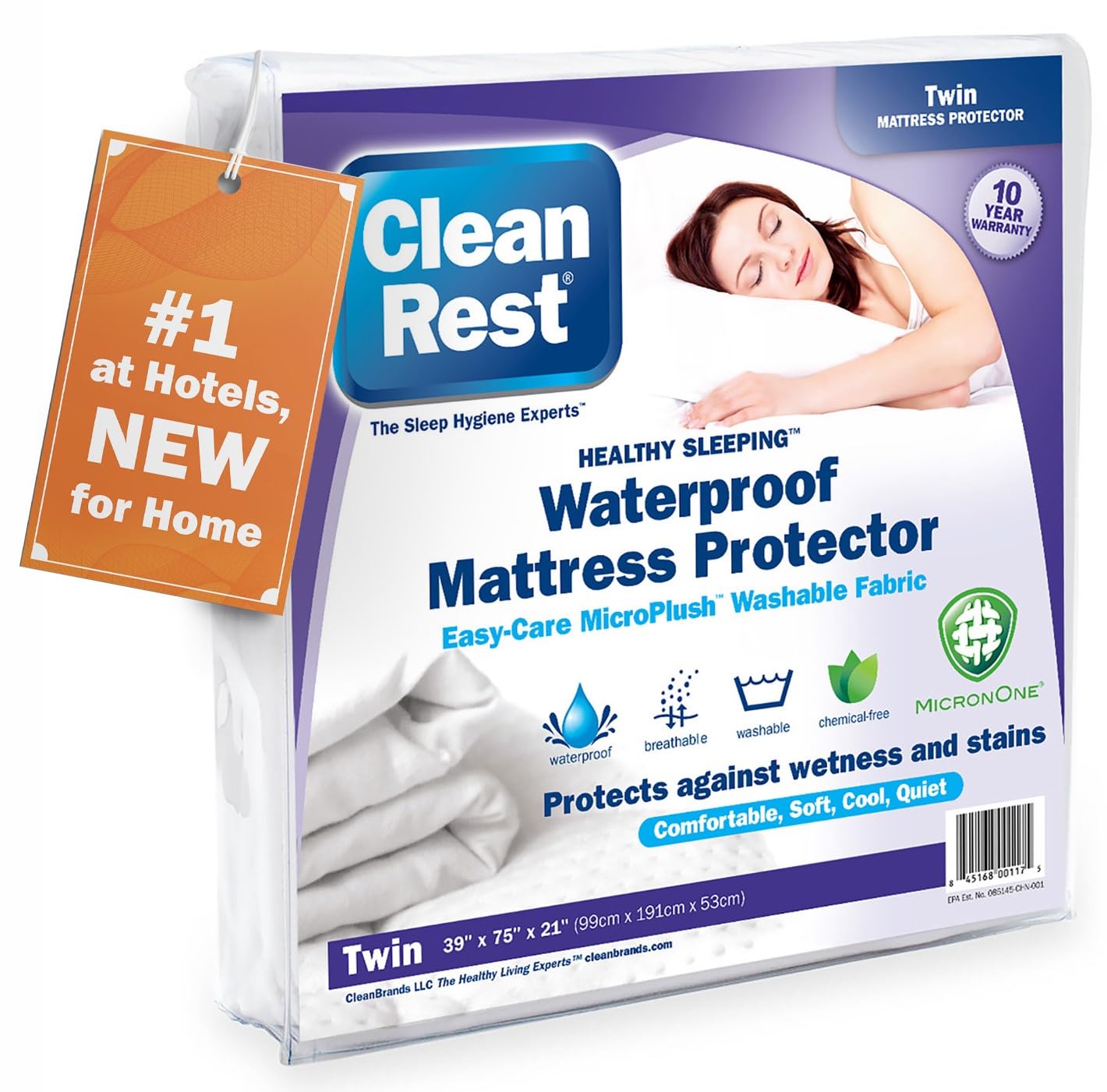Amazon.com: CleanRest Waterproof Mattress Fitted Sheet Protector ...