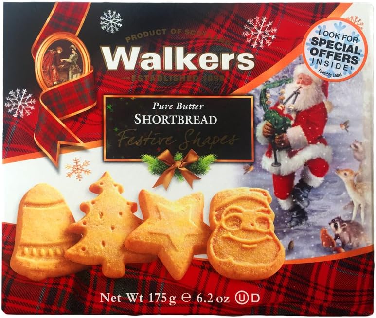 Walker's 12 Shortbread Festive Shapes 175g : Amazon.co.uk: Grocery