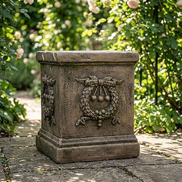 Amazon.com : Shlinnuo 17 Inch Sculptural Garden Plinth Base Statue ...