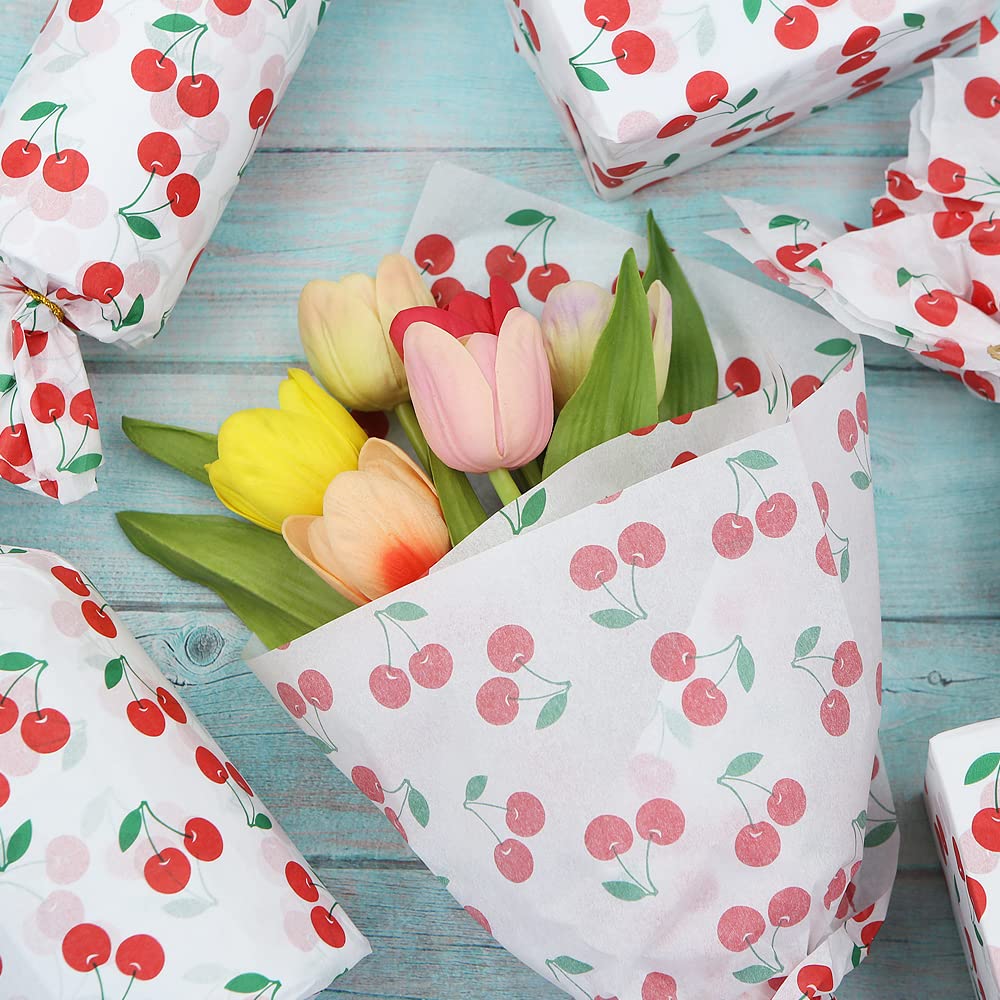 Tissue Paper Sheets Liobelon 20 Sheets Strawberry YPF5 Tissue Paper ...