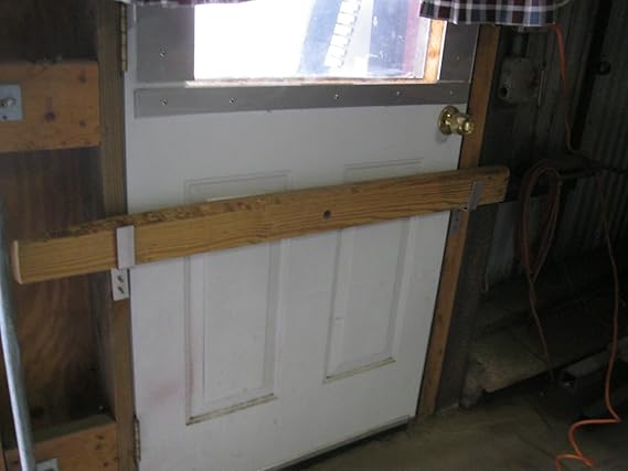 Amazon.com: See-Safe Drop Open Bar Security Door Lock Brackets Fits 2x4 ...