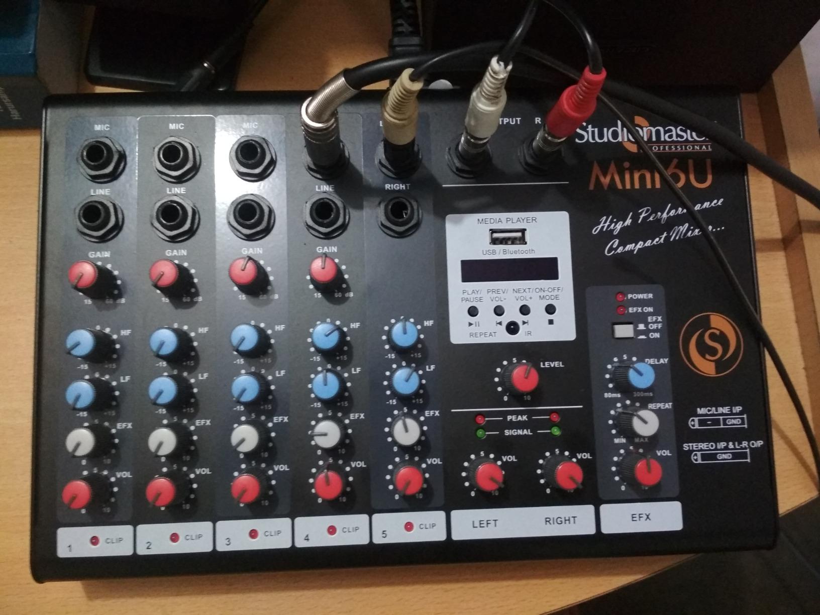 Studiomaster Mini 6U mixer (bluetooth and USB) : Amazon.in: Musical ...