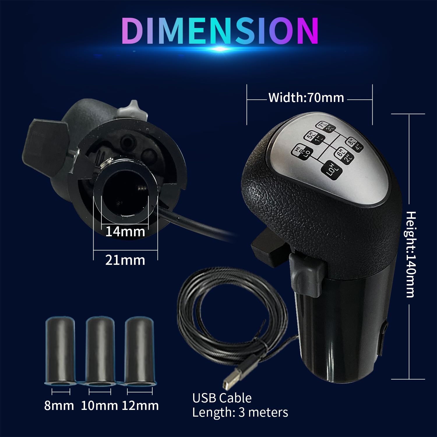 Snapklik.com : SimWayTech USB Shifter Knob For ATS & ETS2 PC For ...