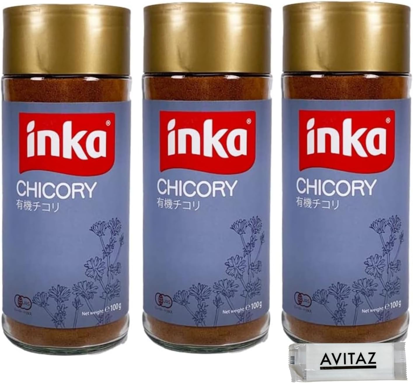 Amazon.co.jp: inka 有機チコリコーヒー 100g×3個 オーガニック デカフェ JAS認定 : 食品・飲料・お酒