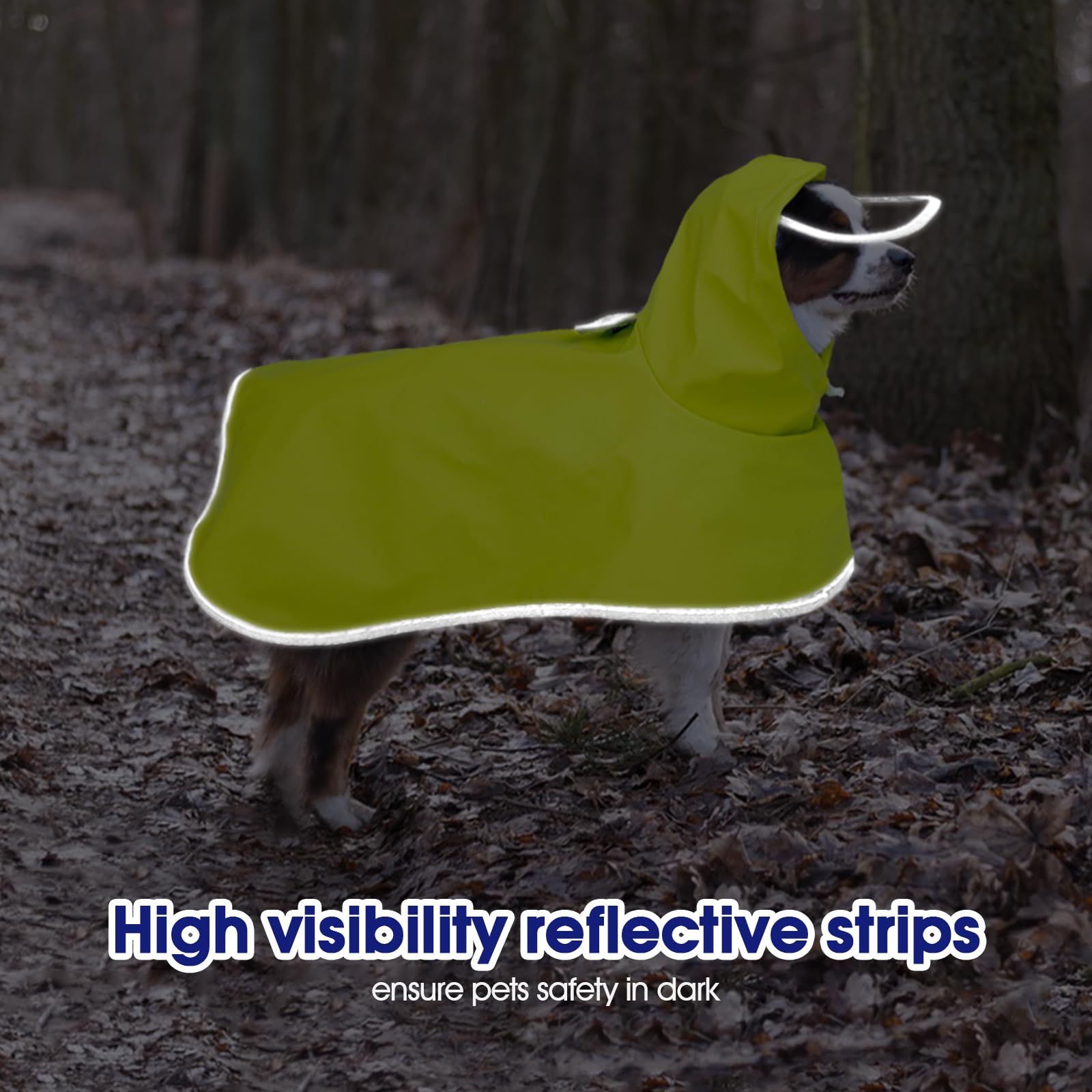 Snapklik.com : FUAMEY Dog Rain Coat, Waterproof Rain Jacket For Small ...