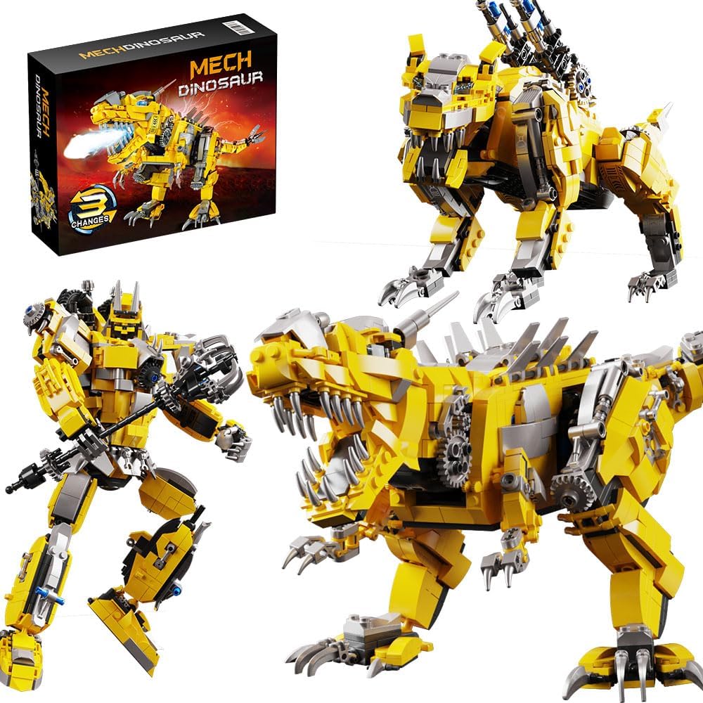 Mesiondy Dinosaur Building Kits，3 in1 STEM Educational Building Sets ...