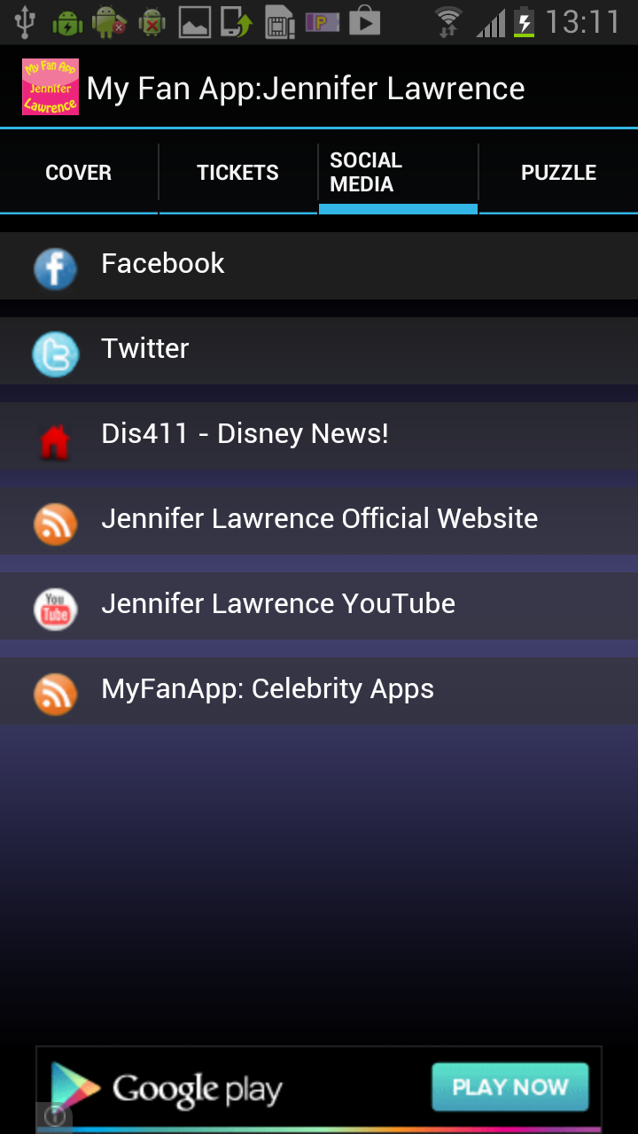 Jennifer Lawrence Official Website