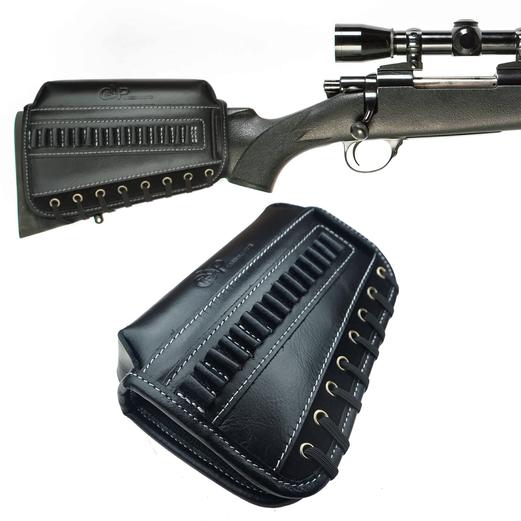Cheek Riser Gun Rest OXPANG Leather Ammo Holder Cheek Rest Pad Gun ...