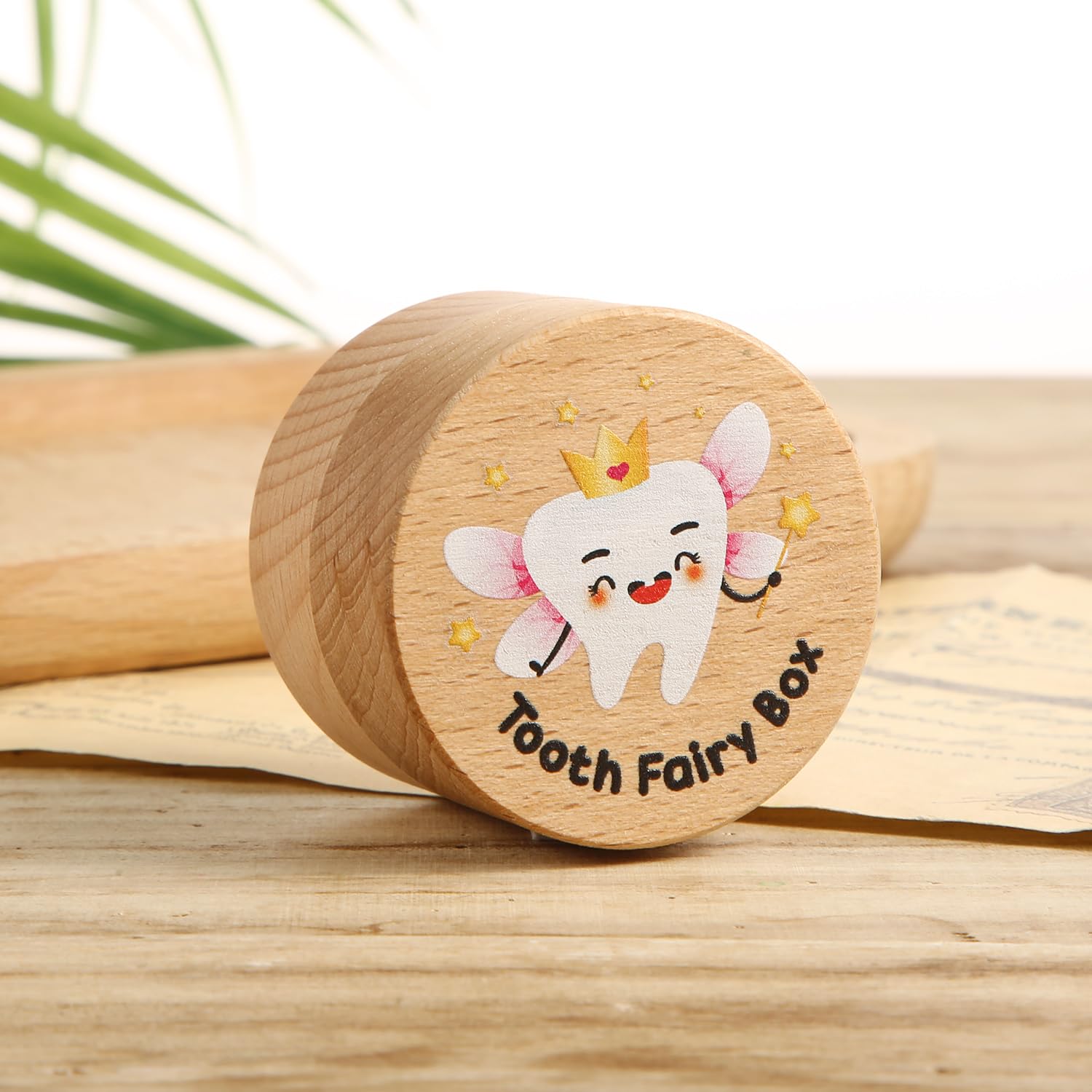 Snapklik.com : Tooth Fairy Box, Colored Tooth Box For Grils Cute Wooden ...