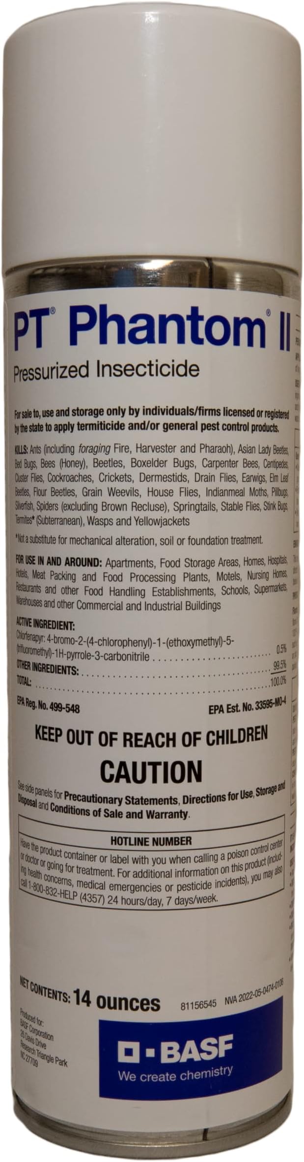 Amazon.com: BASF PT Phantom II Pressurized Insecticide Spray, Kills ...