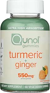 Amazon.com: Qunol Turmeric & Ginger Gummies, 60 CT : Health & Household