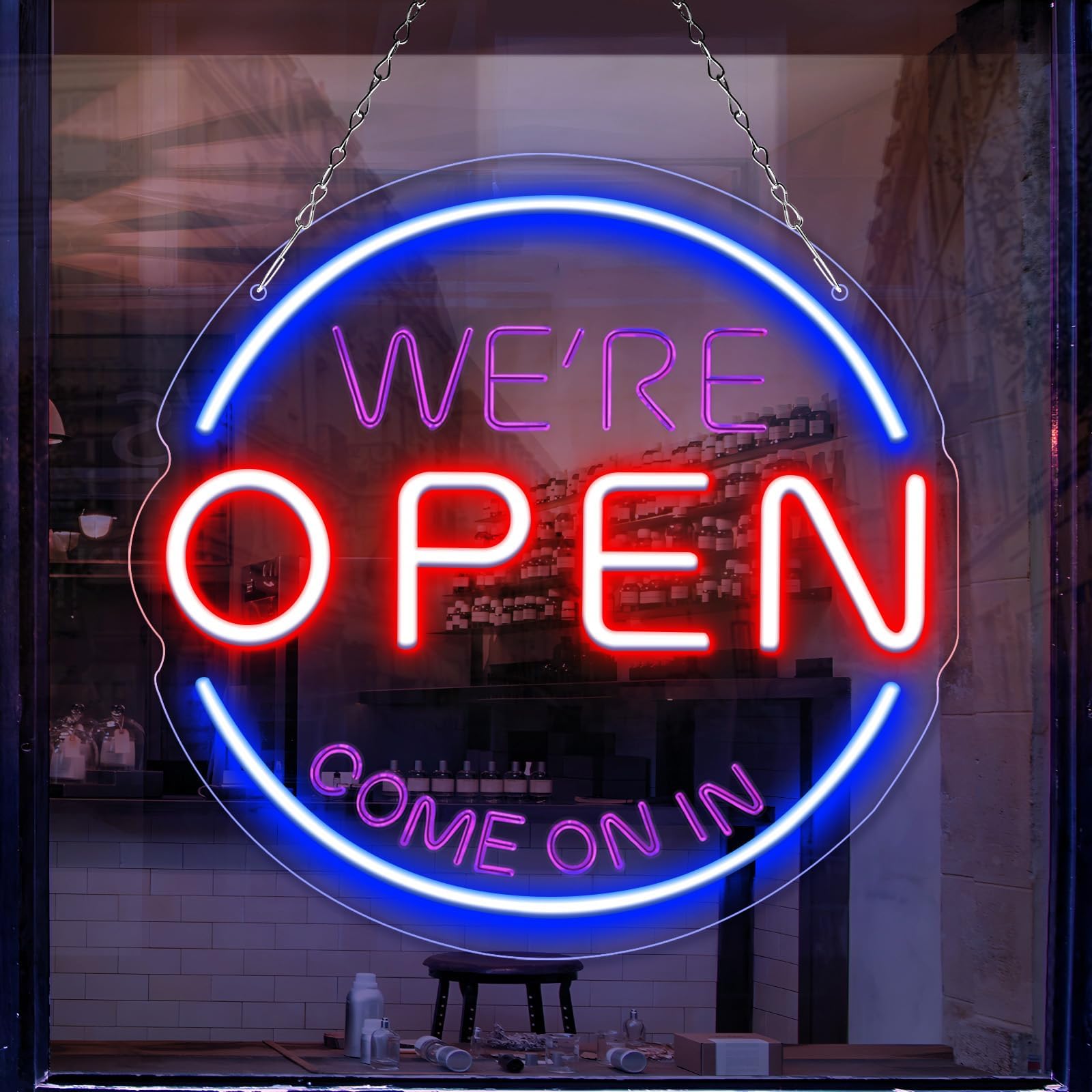Amazon.com: STYPOP Open Signs for Business Window, Powered by USB Open ...