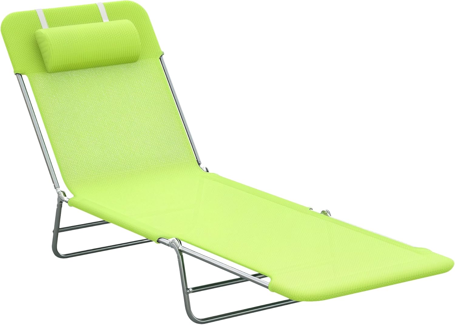 Amazon.com : Outsunny Folding Chaise Lounge Pool Chairs, Outdoor Sun ...