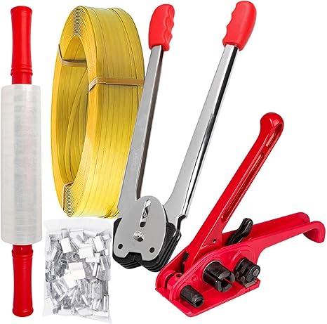 Complete Heavy Duty Manual Pallet Strapping Kit for Quick & Secure ...